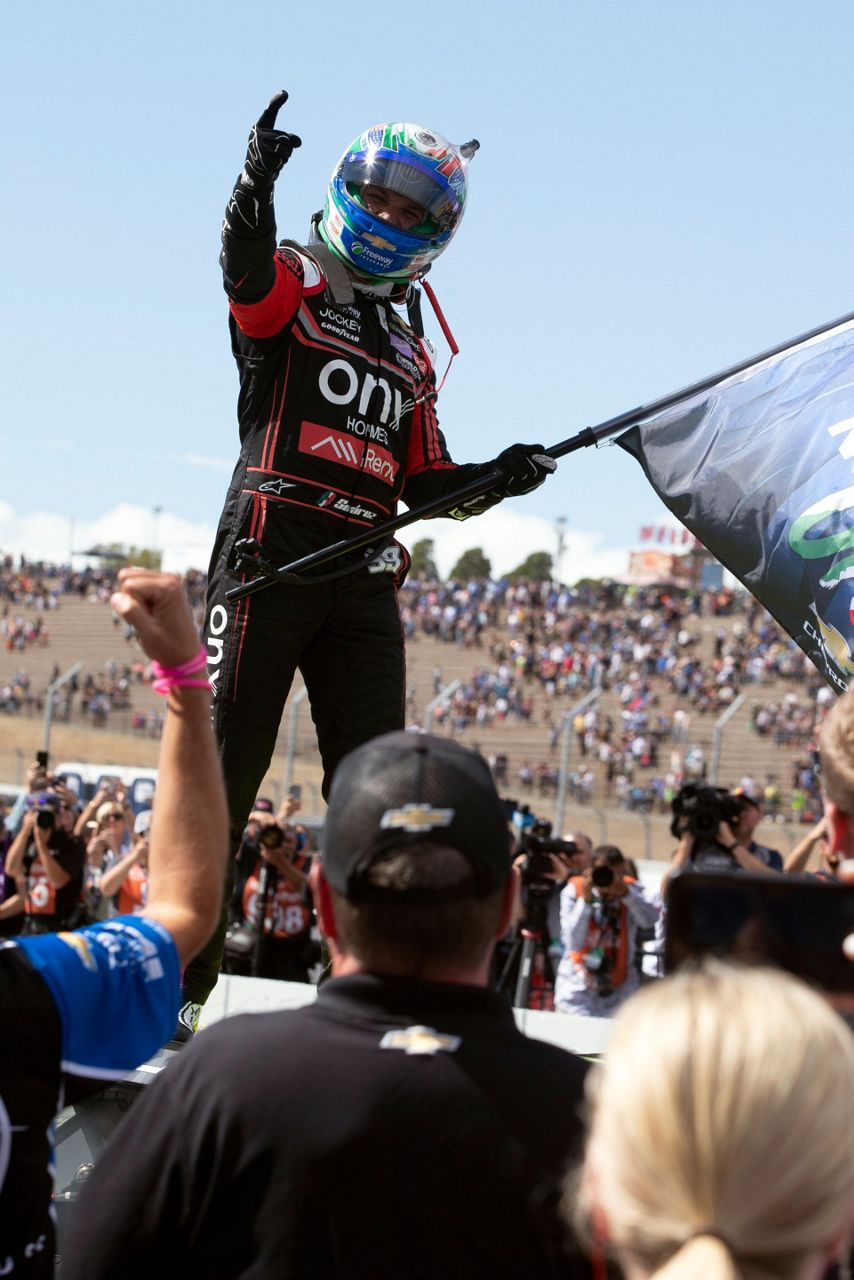 Daniel Suárez grabs historic NASCAR Cup Series win at Sonoma