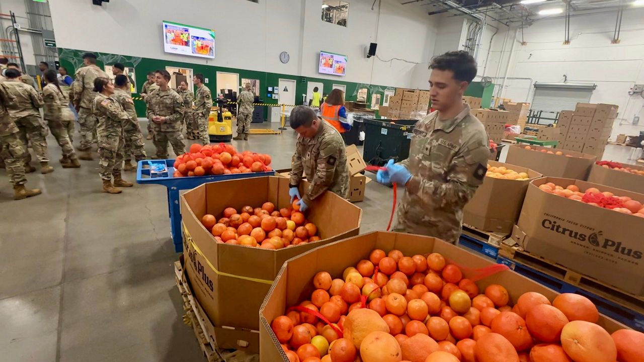Gov, Newsom sends National Guard for food banks