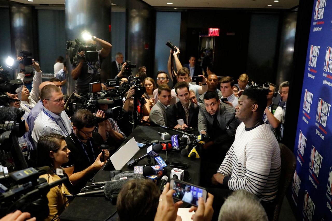 Zion's time: Williamson the center of attention at NBA draft