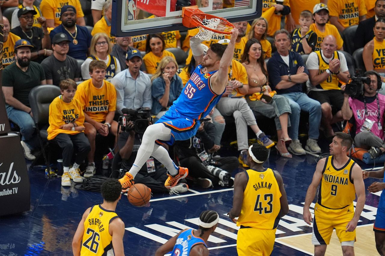 Hartenstein back in starting lineup for Thunder for Game 4 of the NBA ...