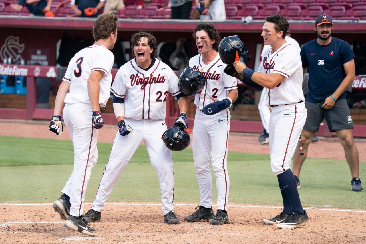 Virginia staves off elimination for 6th time to reach CWS