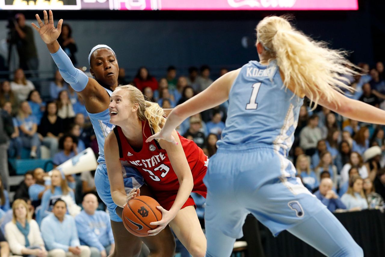 Bennett, Tar Heels hand No. 9 Wolfpack first loss, 66-60