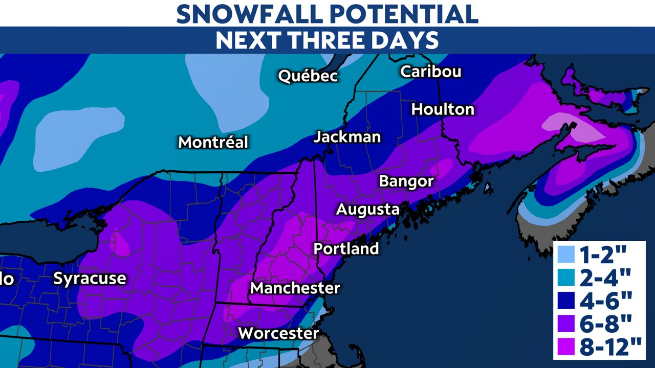 New England Winter Storm Snowfall Forecast