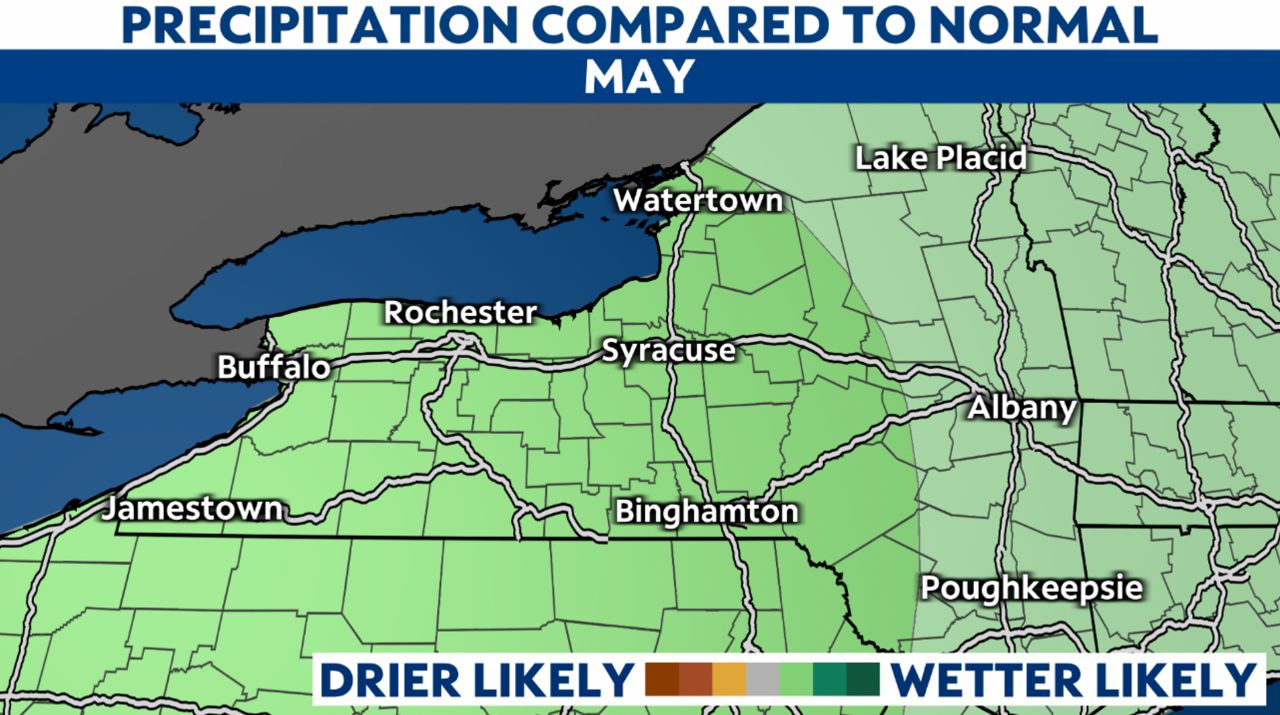 May in Syracuse can bring summery heat or late season snow