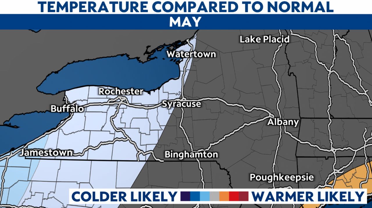 May in Syracuse can bring summery heat or late season snow