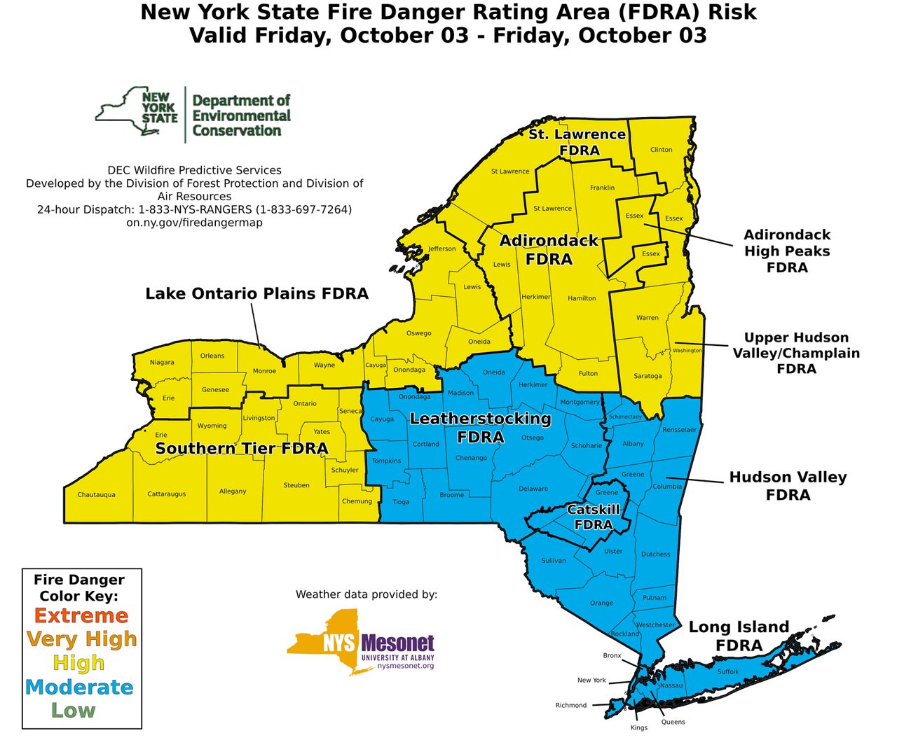 New York places statewide burn ban in effect