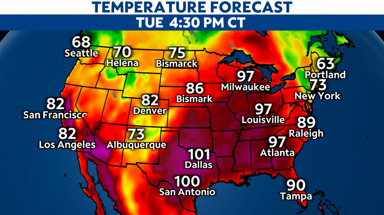 Relentless heat takes over again