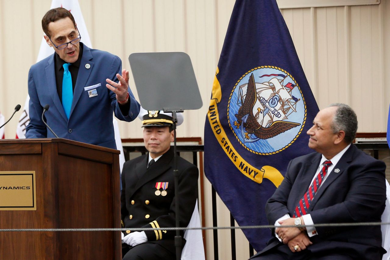 Navy launches ship named for gay rights leader Harvey Milk