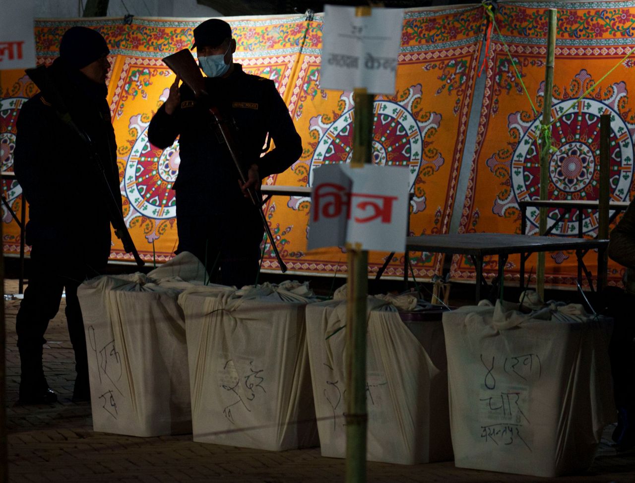 Voters in Nepal line up to elect new members of Parliament