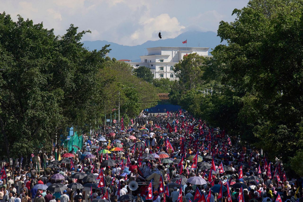 Tens of thousands demonstrate in Nepal seeking restoration of ousted ...