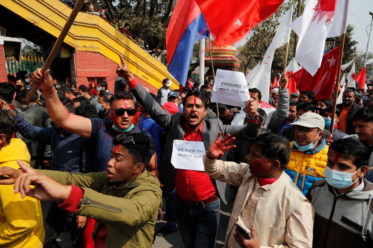 Thousands celebrate reinstatement of Nepal's Parliament