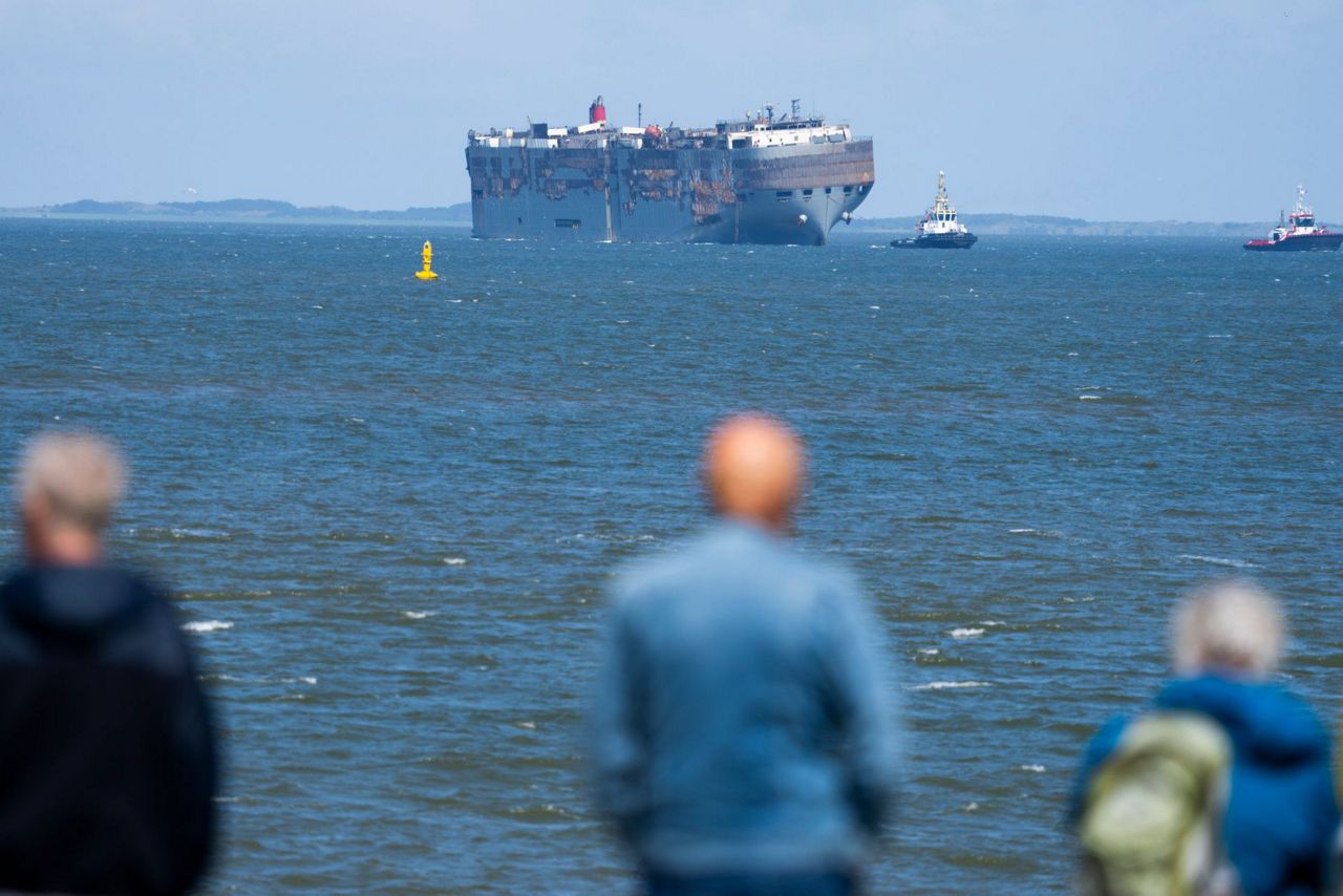 A car-carrying ship that burned for a week on the North Sea will be ...