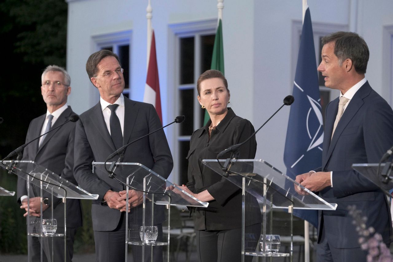 Group of NATO leaders meet in The Hague to discuss Ukraine