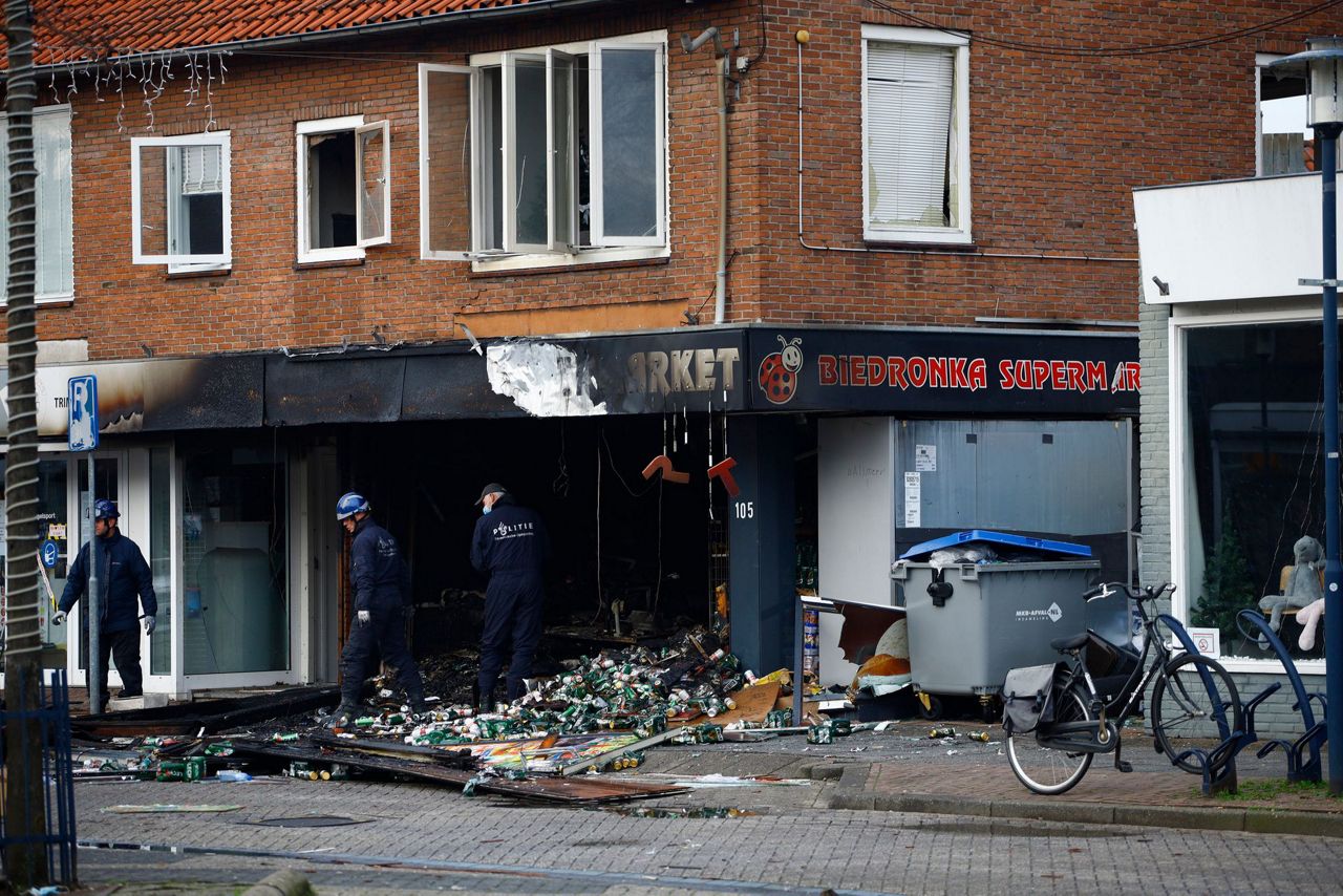 Blasts badly damage 2 Polish supermarkets in the Netherlands