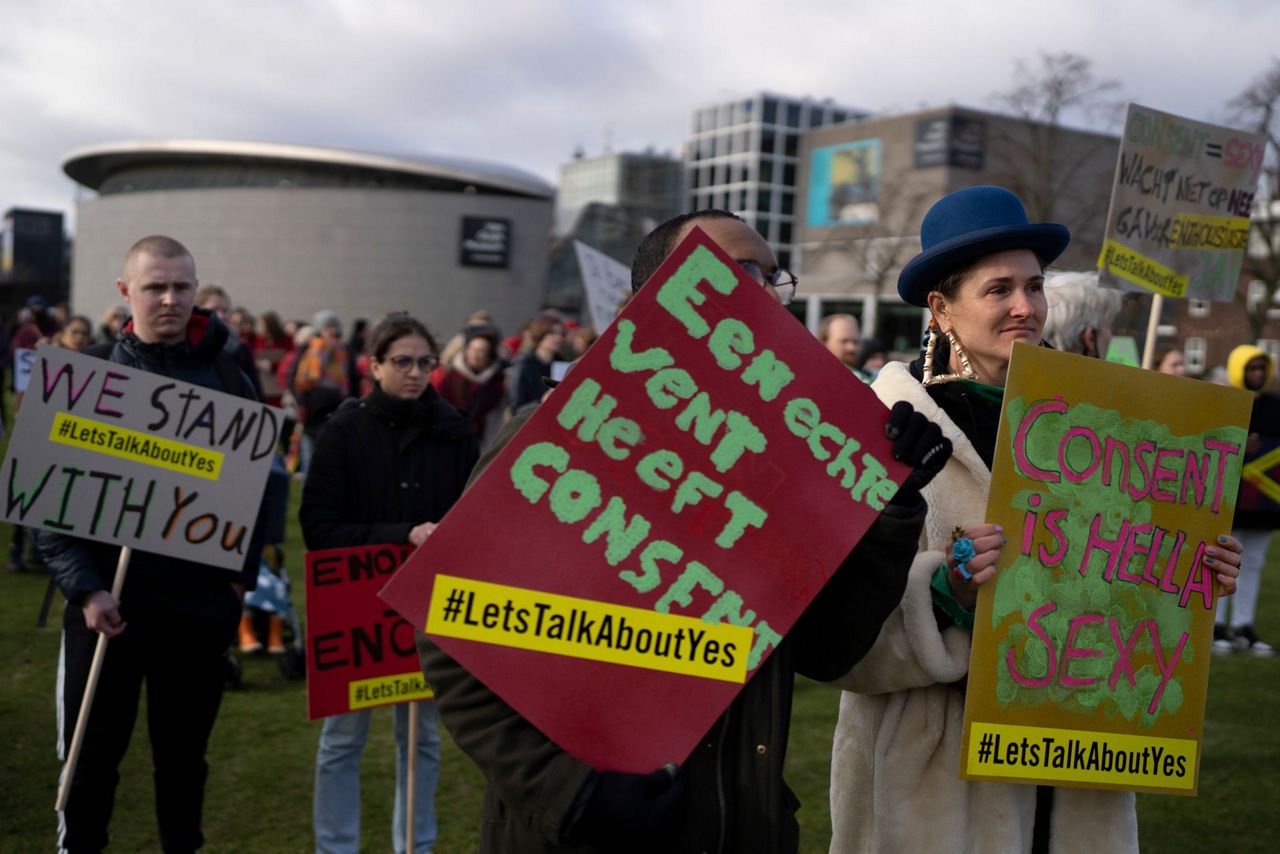 #MeToo protest in Amsterdam after allegations at TV show