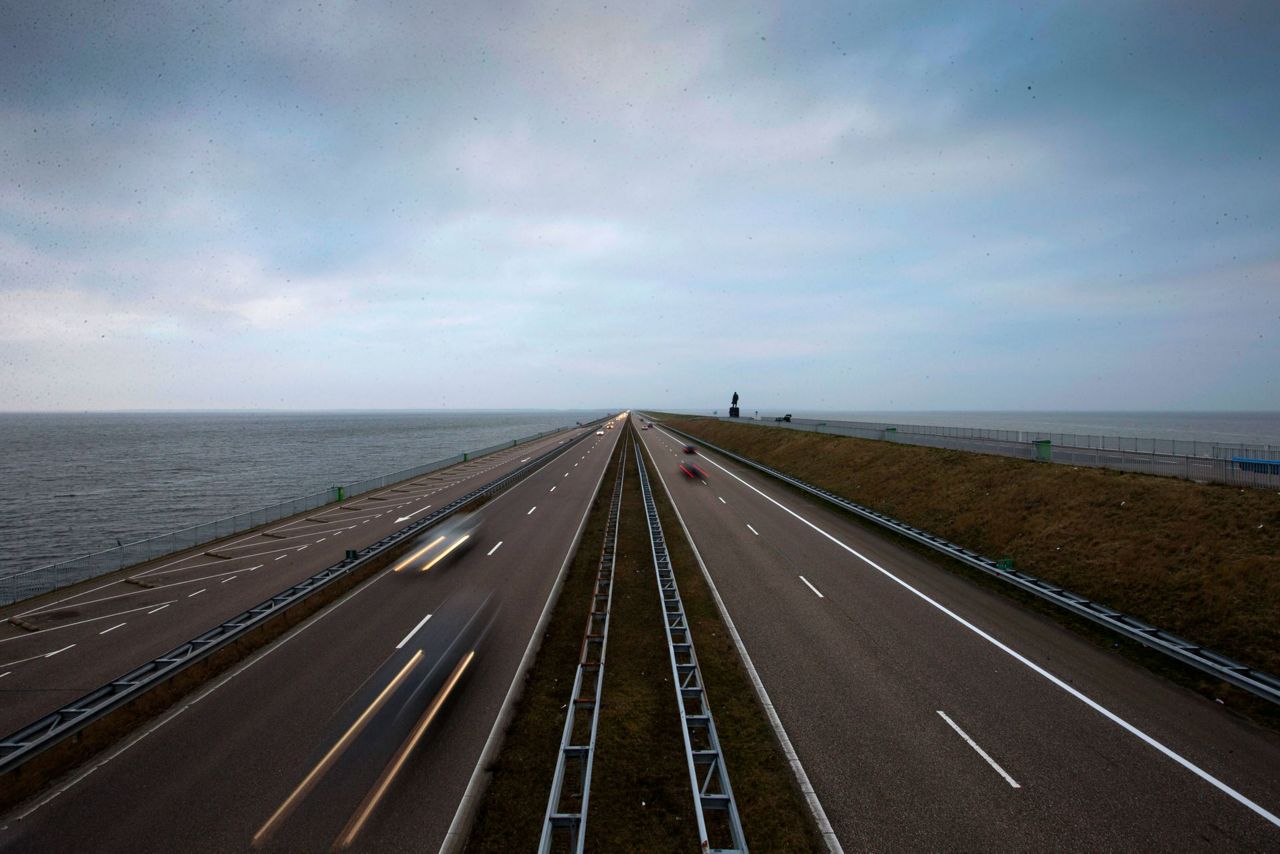Dutch reinforce major dike as seas rise, climate changes