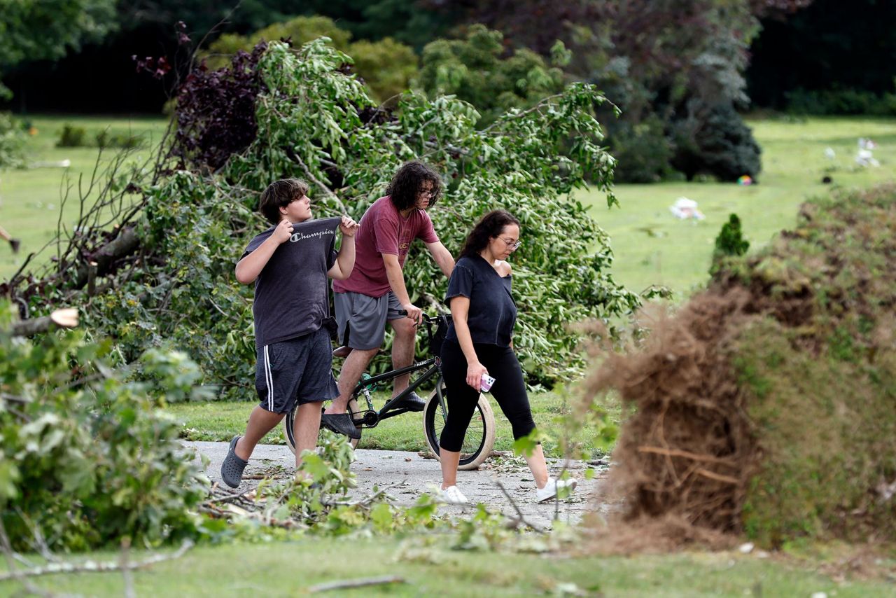 Tornado spotted in Rhode Island as thunderstorms move through New England