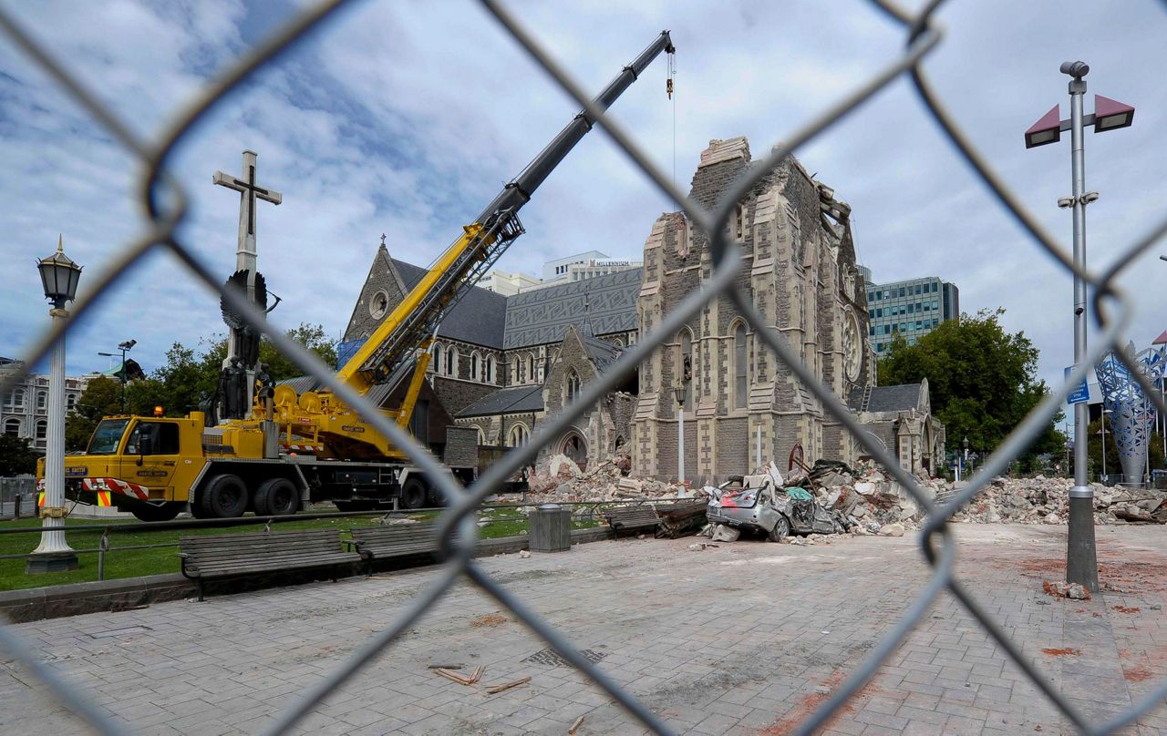 10 years after quake, Christ Church Cathedral finally rising