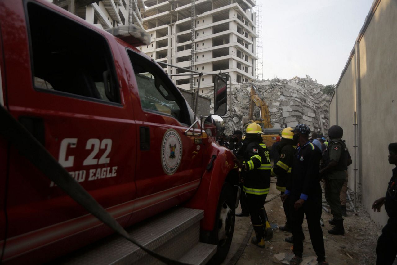 21-story building under construction in Nigeria collapses