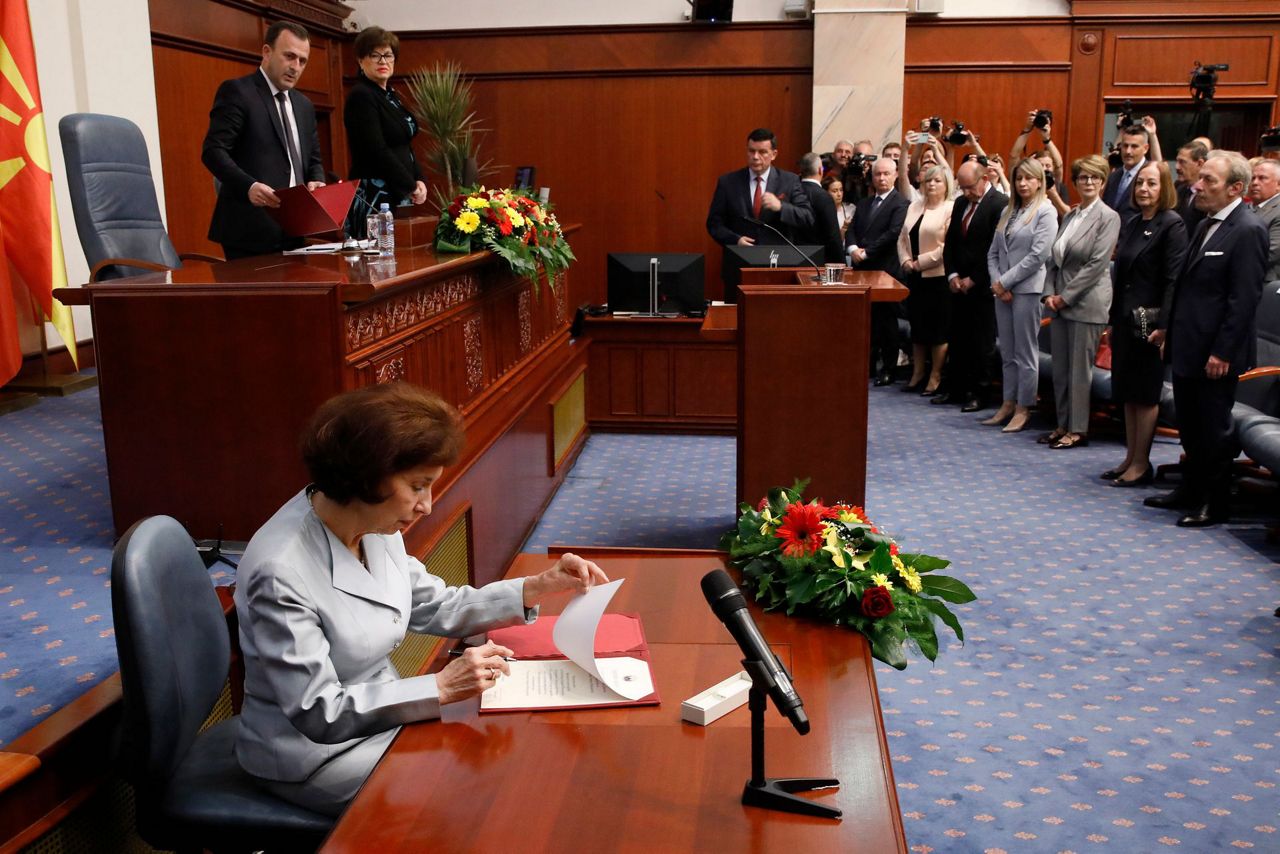 North Macedonia's new president reignites a spat with Greece at her ...
