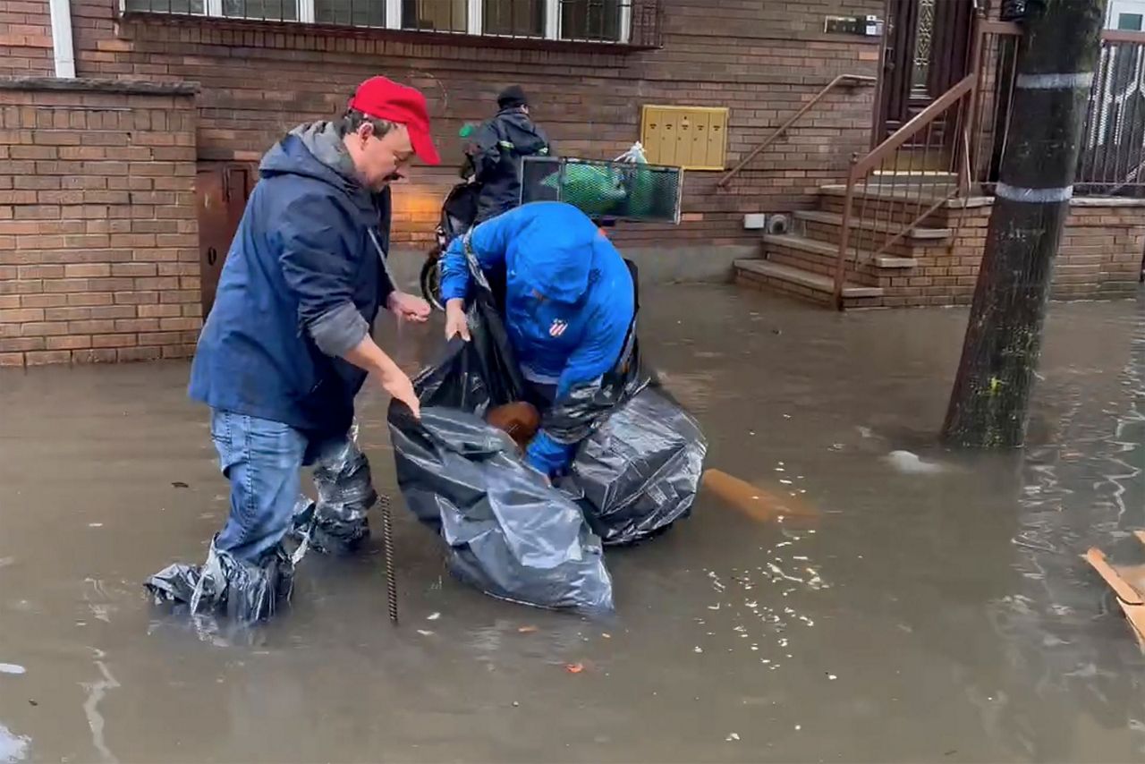 New York City area gets one of its wettest days in decades, as rain ...