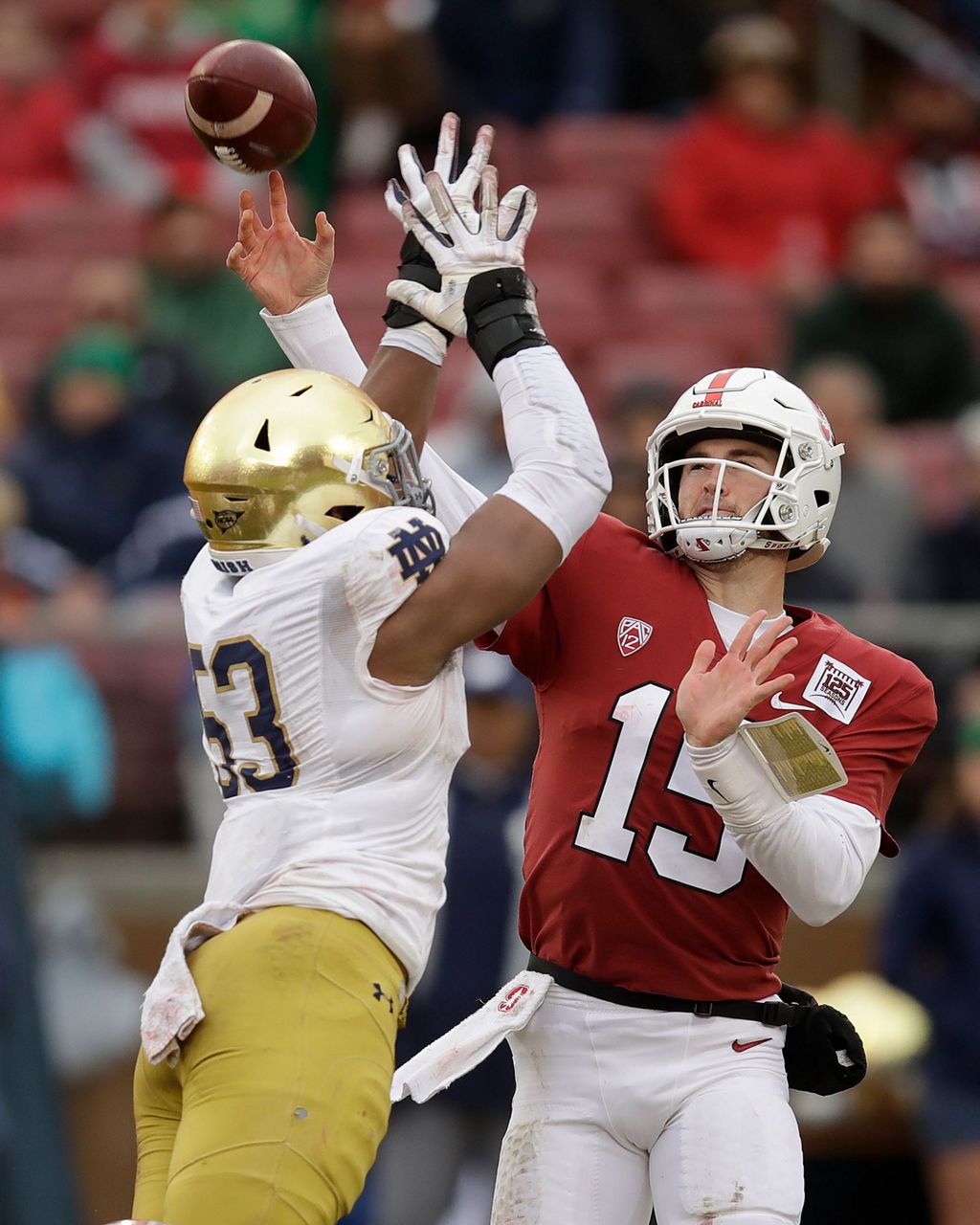 Ian Book’s 4 TD passes lead Notre Dame past Stanford 45-24