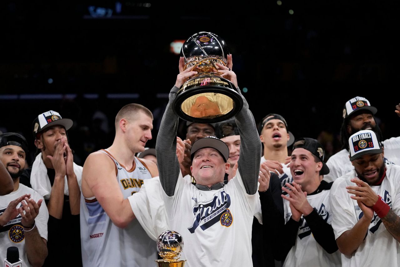 Nuggets shaking off team history, staking claim for first NBA title