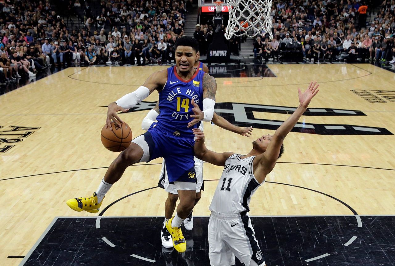 Nuggets beat Spurs 117-103 to tie series at 2-2