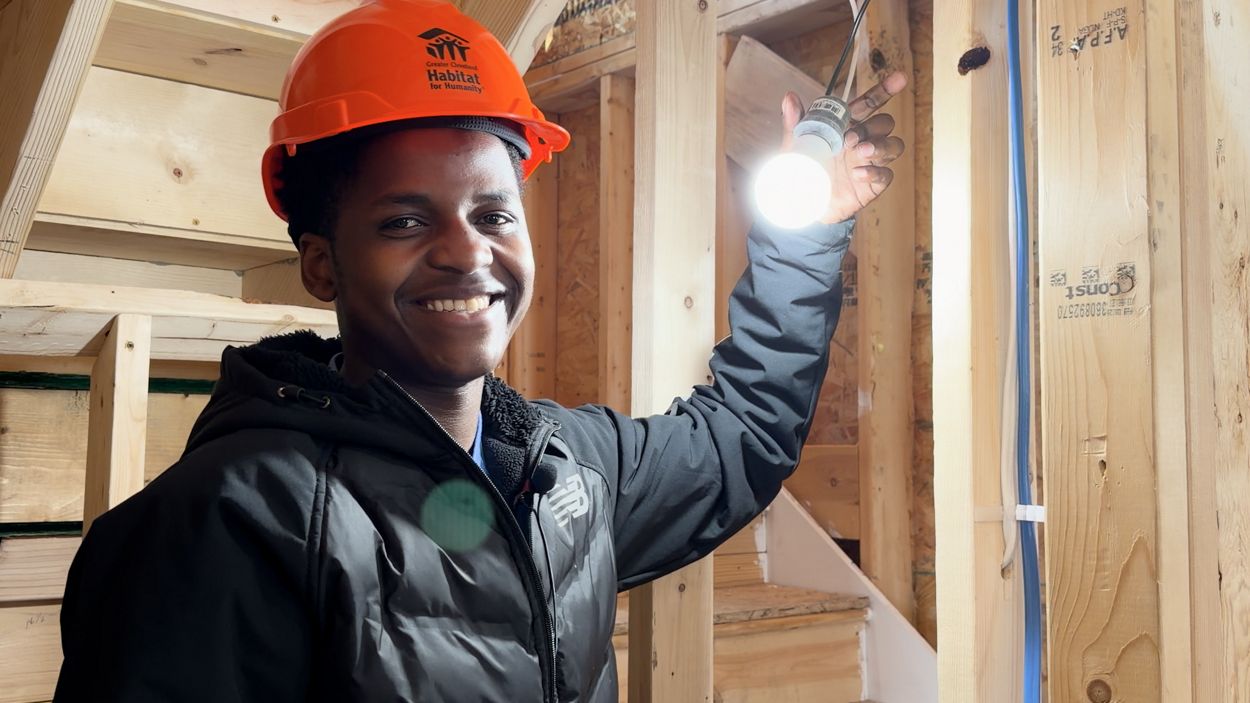 Habitat for Humanity volunteer