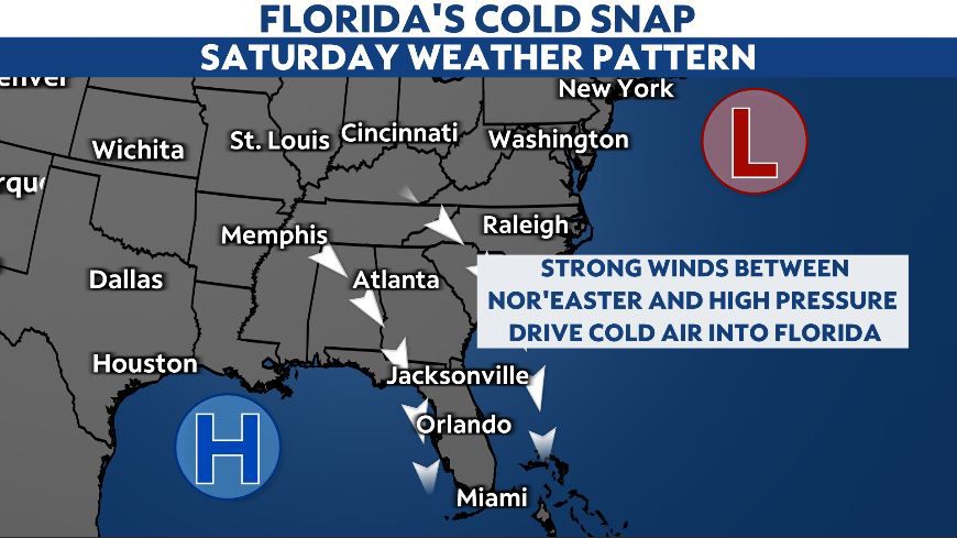 Why the coldest air in years is heading to Florida