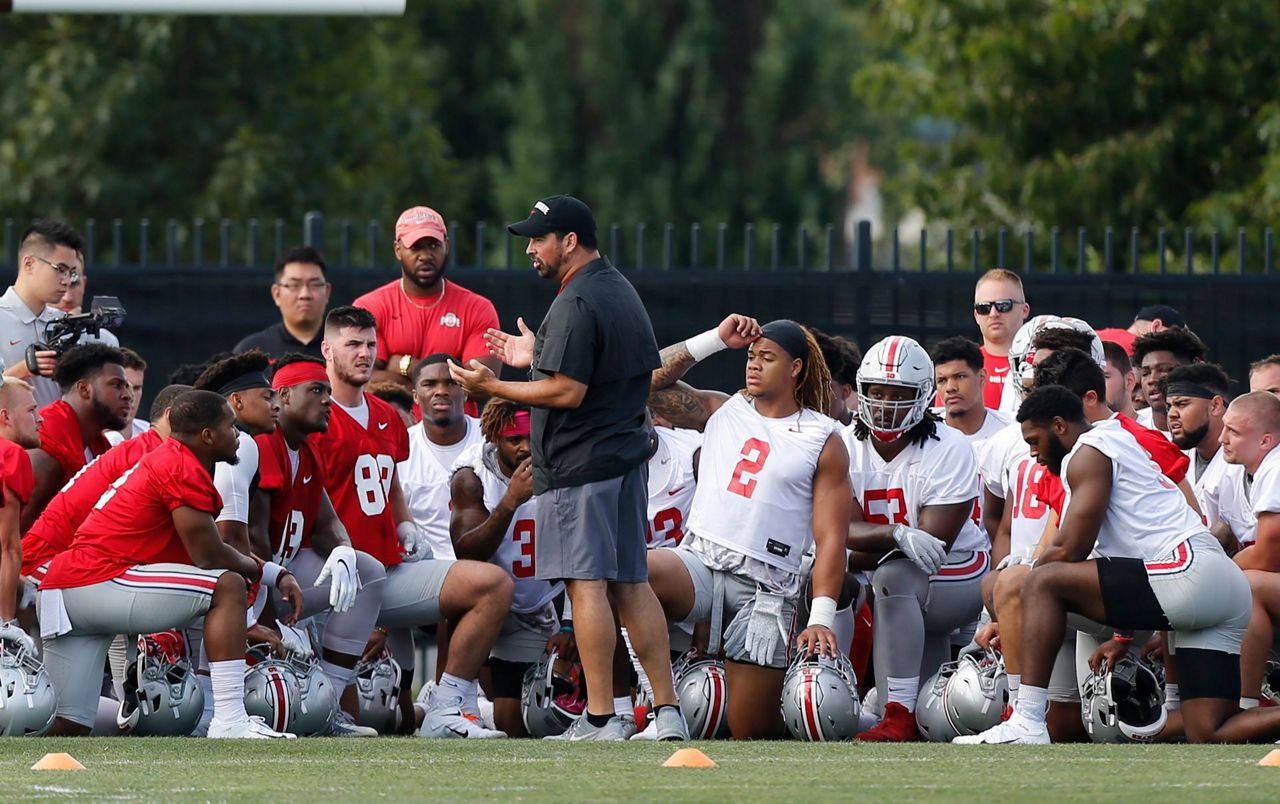 Ohio State training camp opens with new coach, new QB