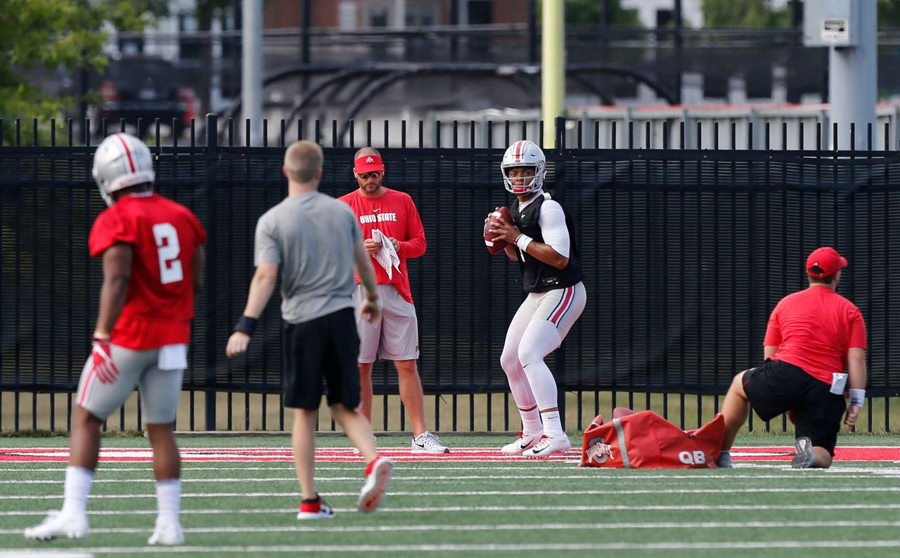 Ohio State training camp opens with new coach, new QB