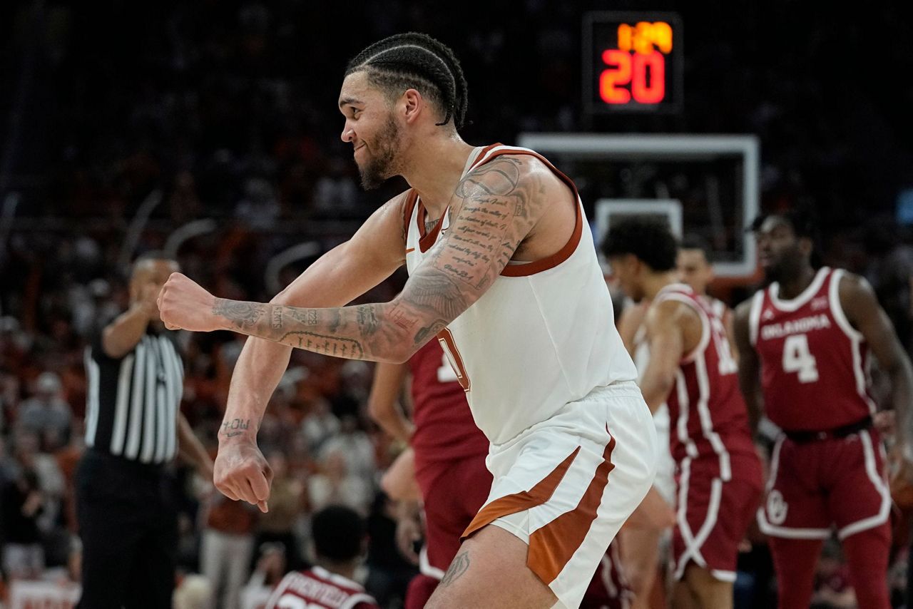 Rice's 24 points help No. 6 Texas top Oklahoma in OT
