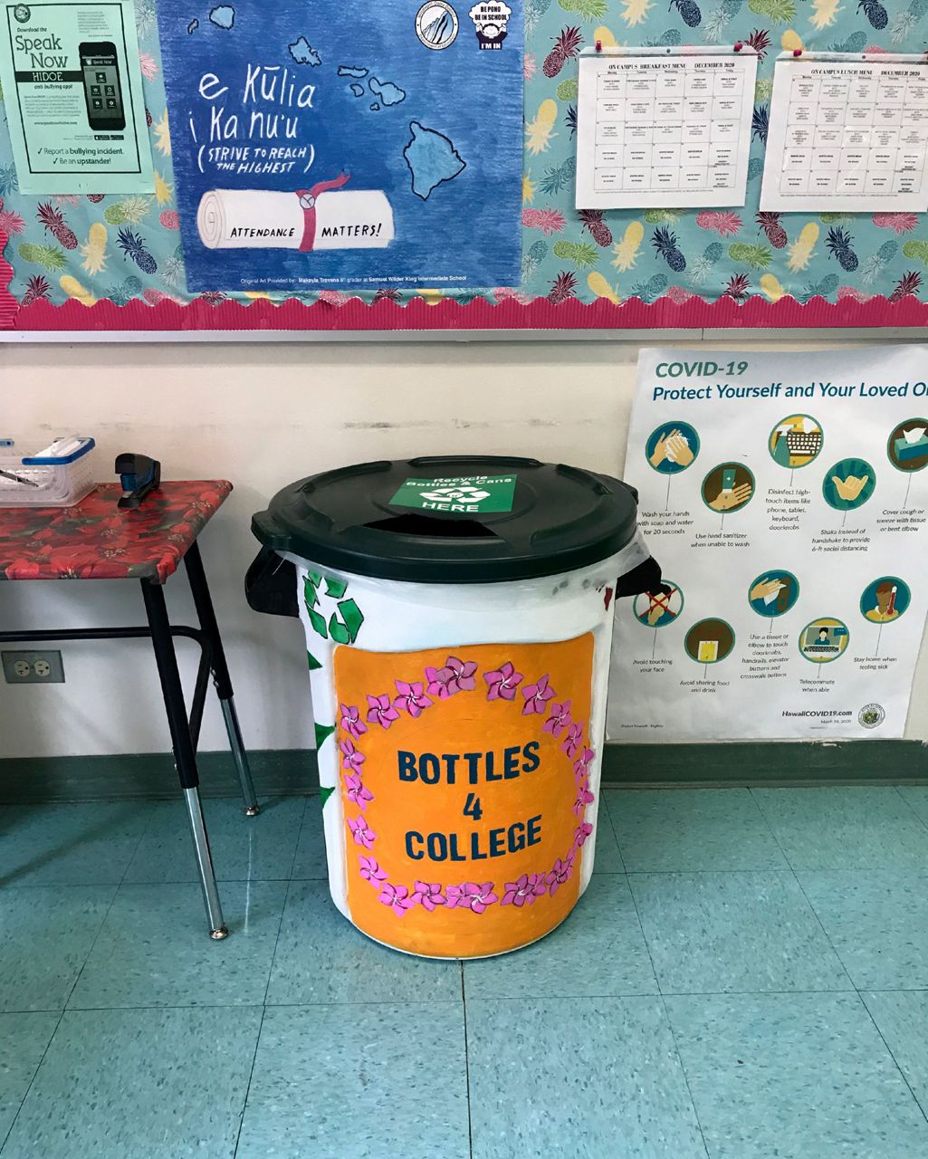 Hawaii teenager recycles to help students reach college