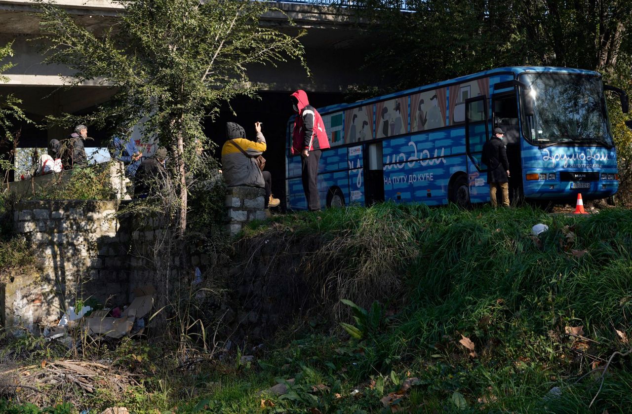Belgrade's homeless can shower, get aid in mobile bus center
