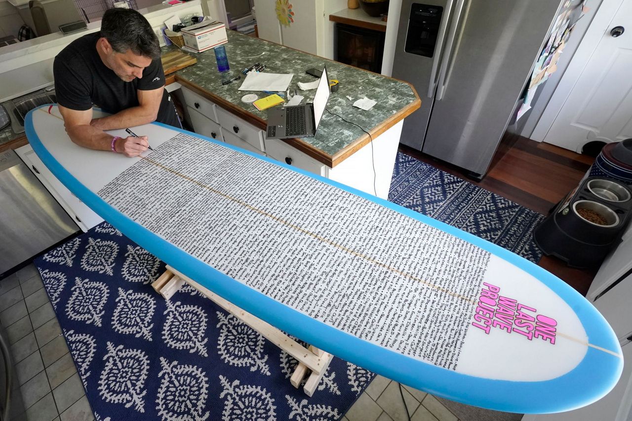 Surfer helps families honor loved ones with 'one last wave'