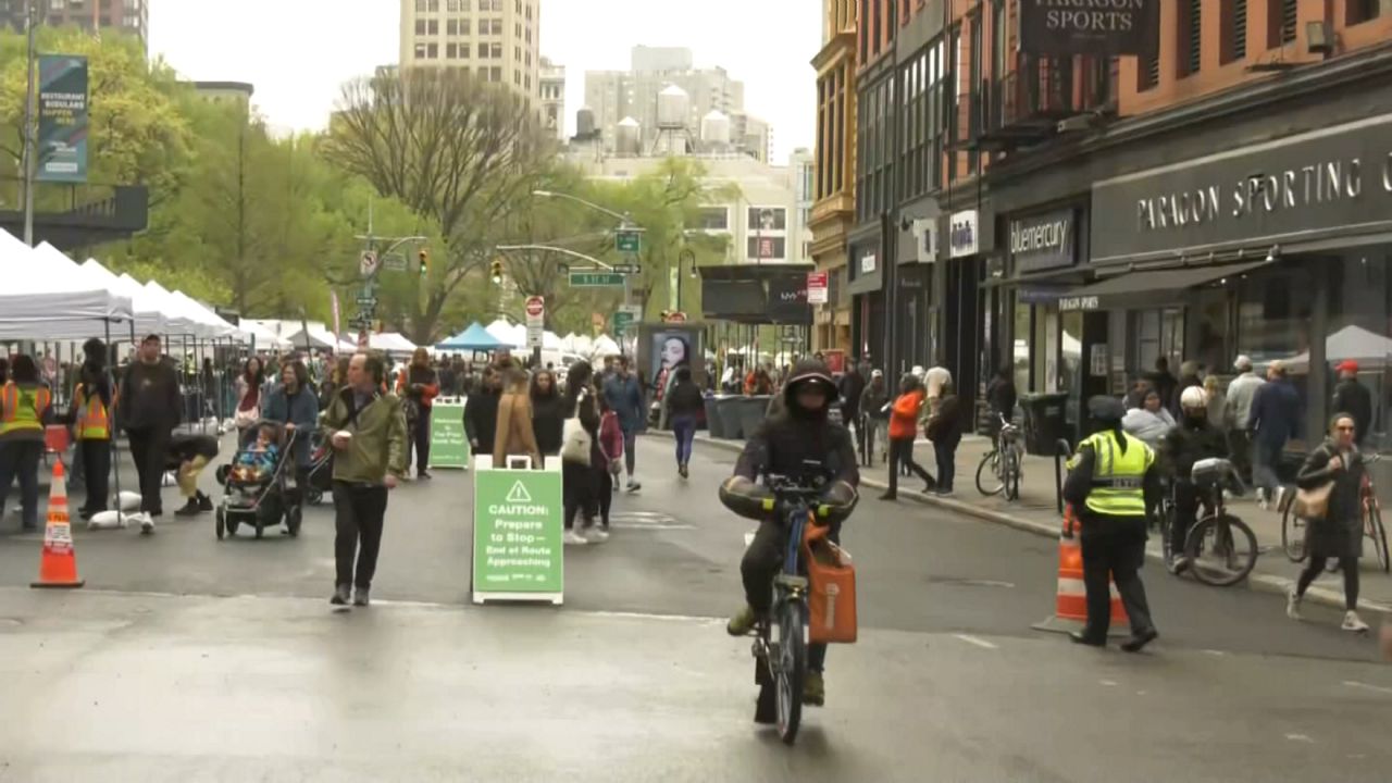 New Yorkers come out for city's largest Open Streets event