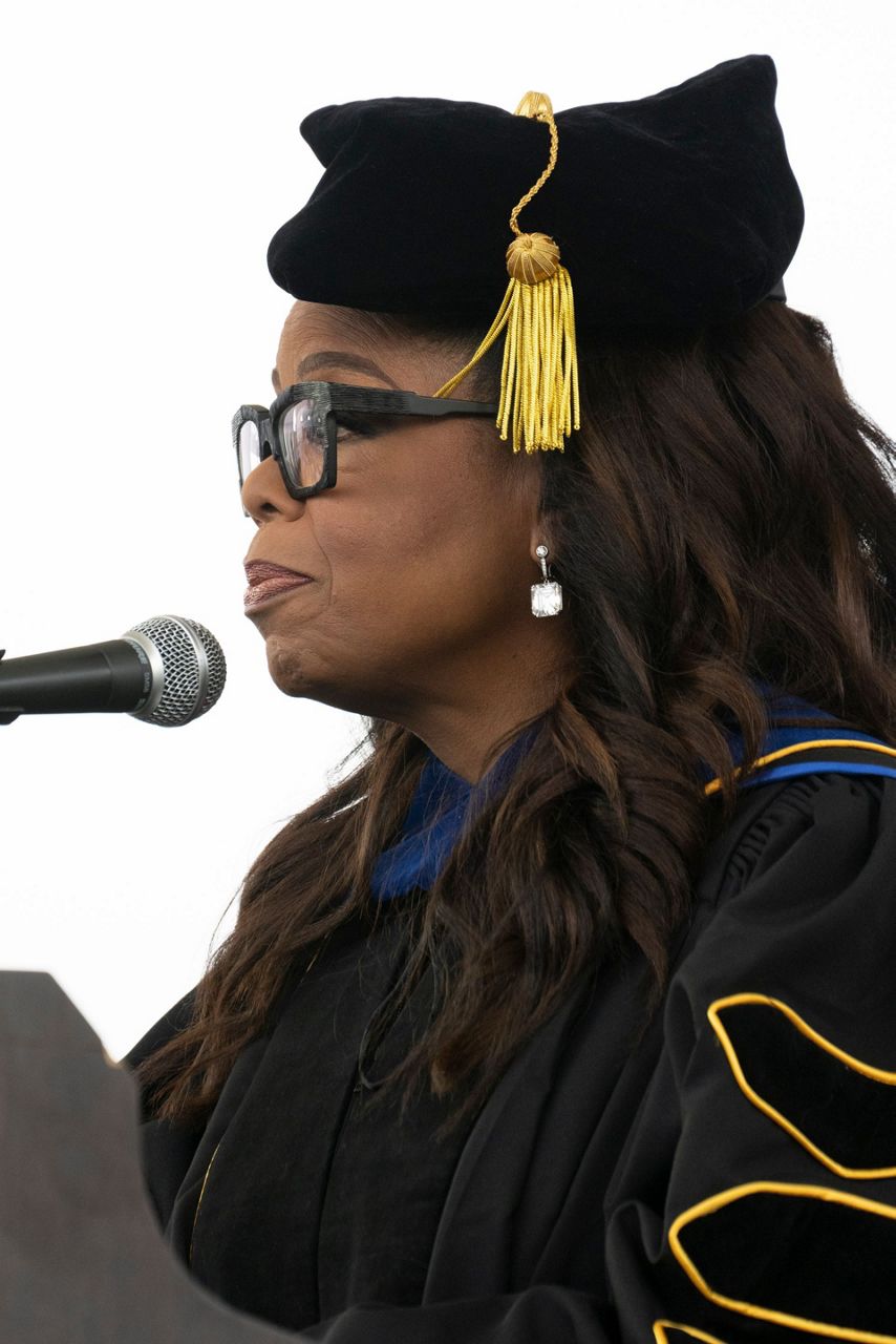 Oprah tells class of 2023 to follow 'still, small voice'