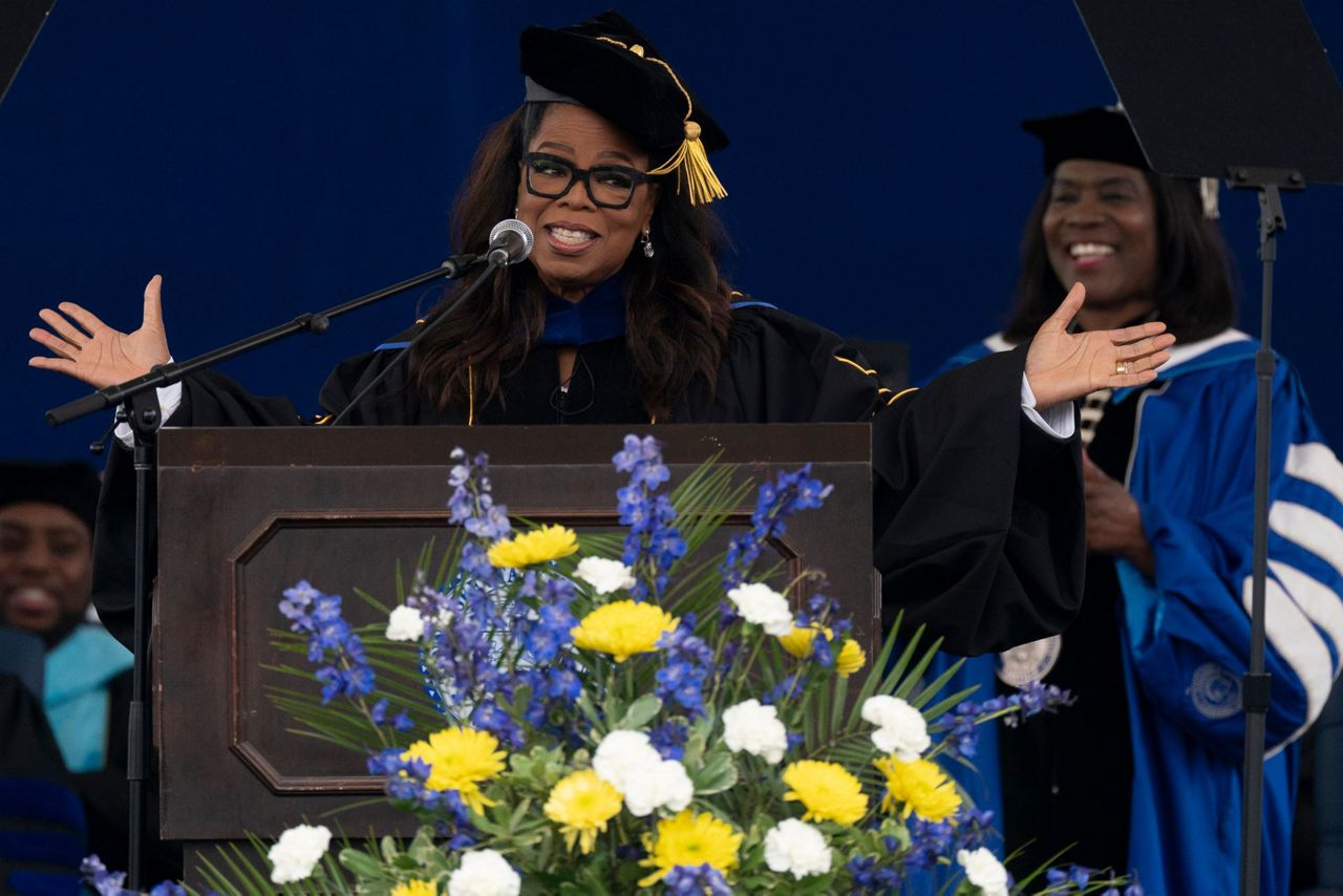 Oprah tells class of 2023 to follow 'still, small voice'