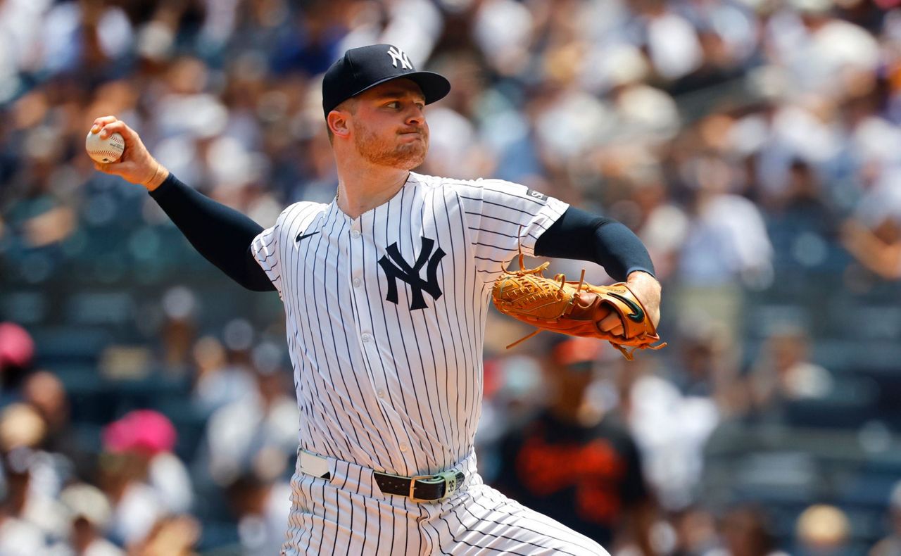 Clarke Schmidt pitches seven hitless innings, Yankees lose no-hit bid ...