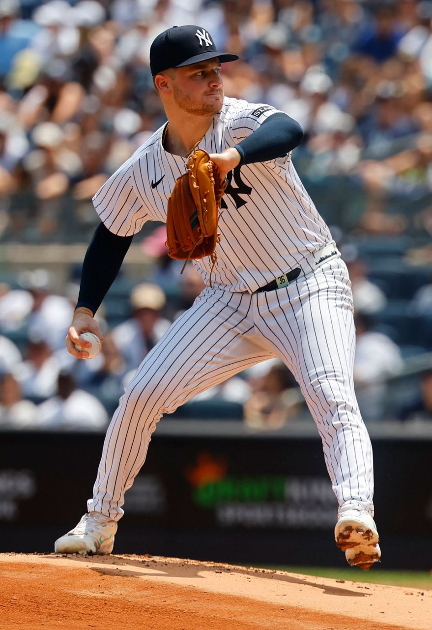 Clarke Schmidt pitches seven hitless innings, Yankees lose no-hit bid ...