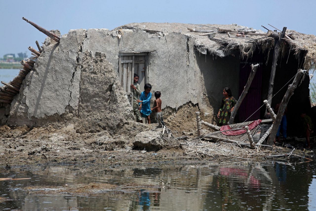 In flood-stricken Pakistan, rains damage archeological site
