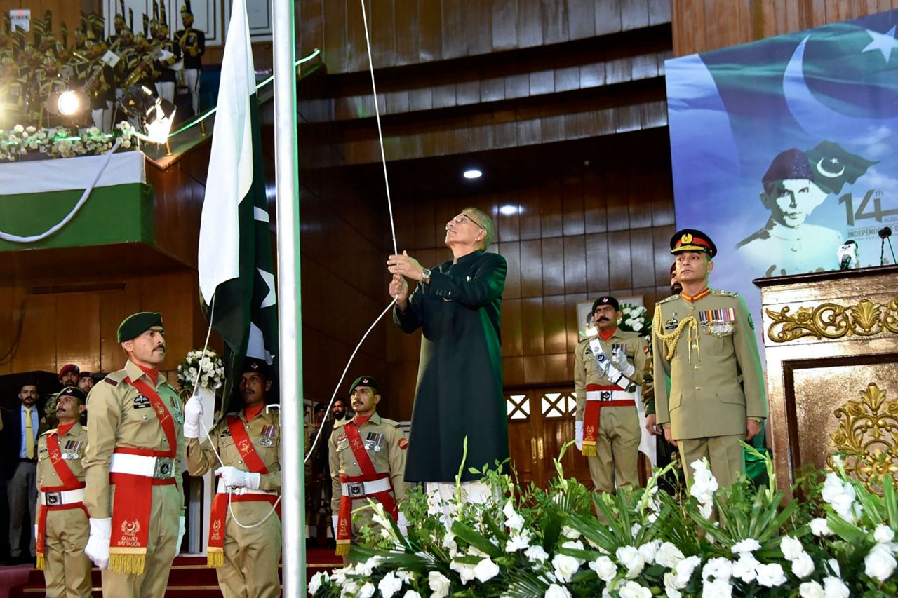 Pakistan's caretaker premier is to be sworn in as people celebrate ...