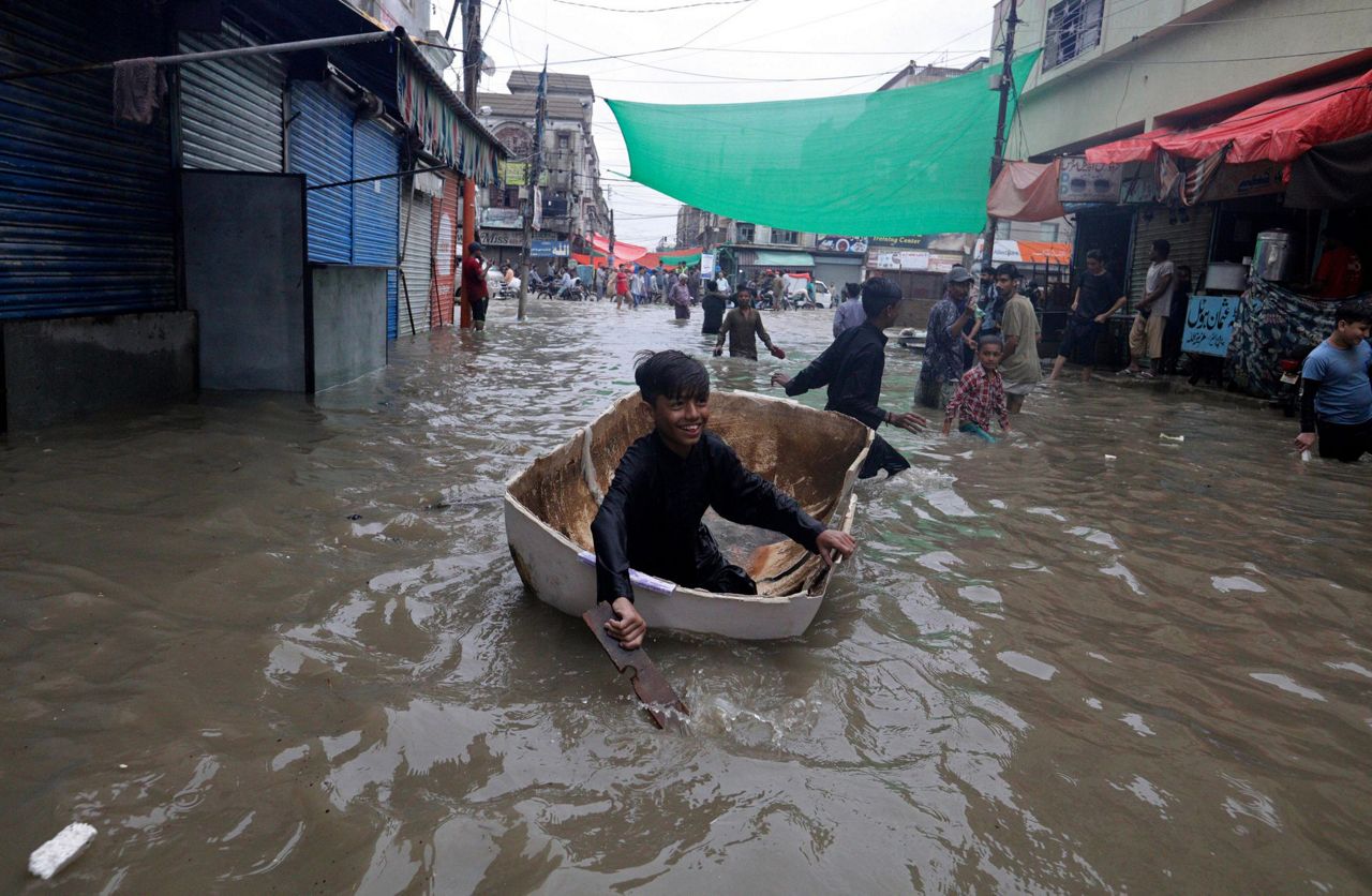 Monsoon rains wreek havoc in Pakistani port city, killing 20