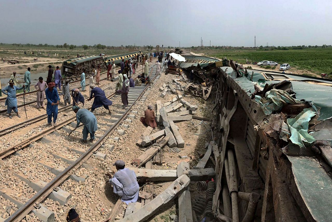 Engineers partially restore rail service after train derailed in ...