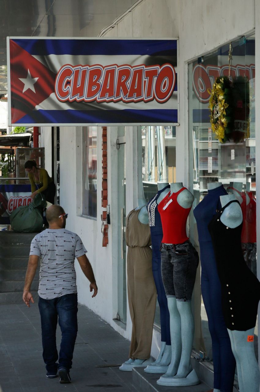 Cubans fly around the world hunting shopping bargains
