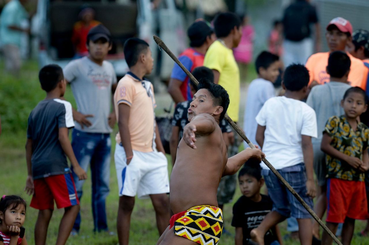 AP PHOTOS: Indigenous Panamanians compete in ancestral games