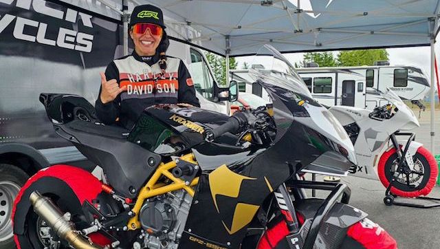 'Fastest woman on two wheels' weighs in on Harley