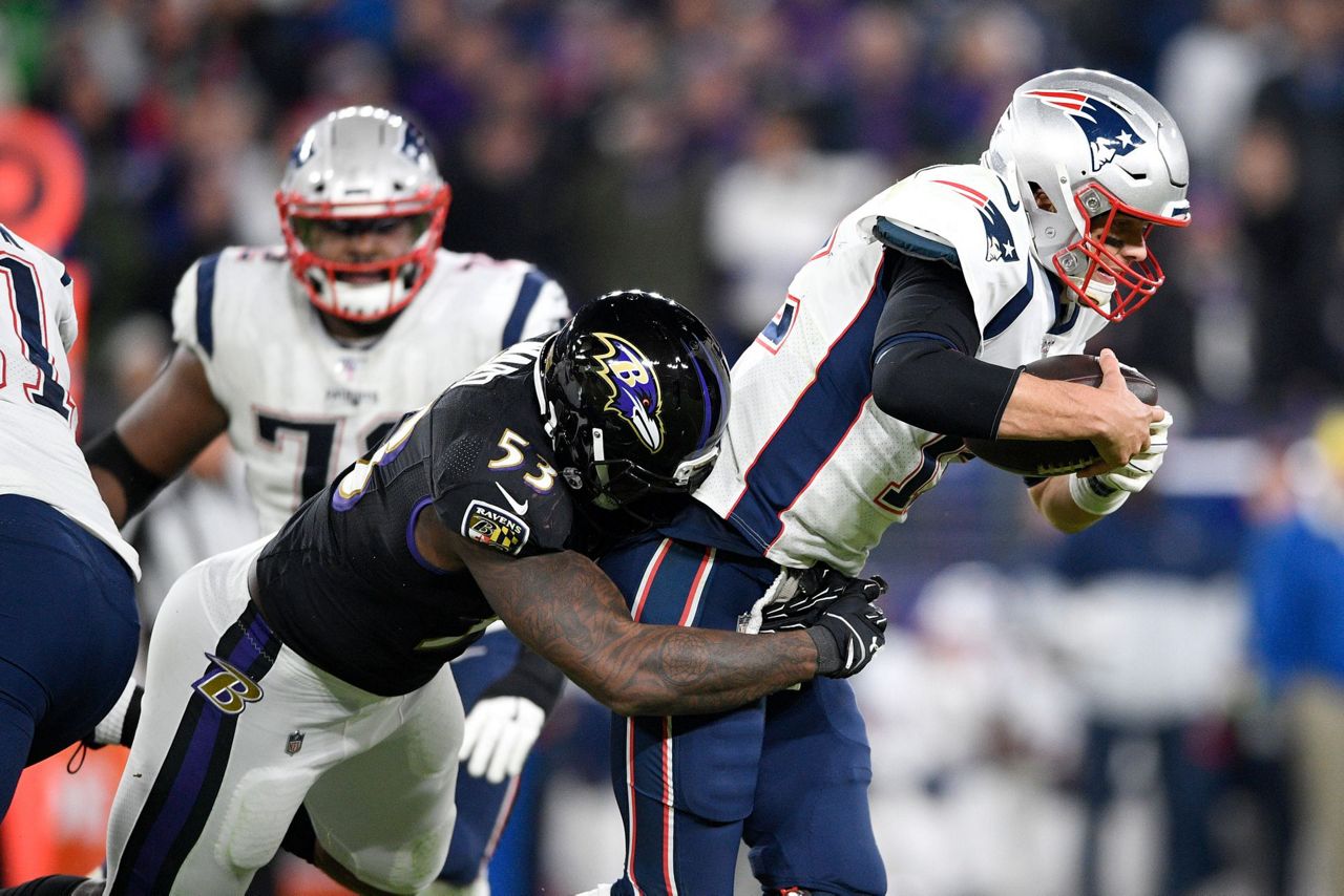 Unbeaten no more, Patriots fall to Jackson and Ravens 37-20