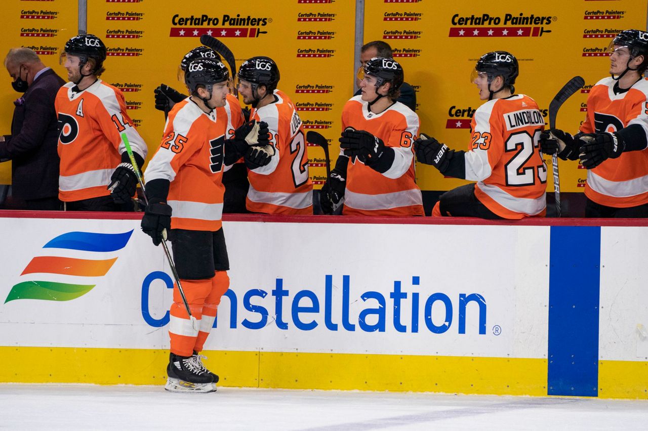Farabee has 4-point game, Flyers beat Penguins 6-3